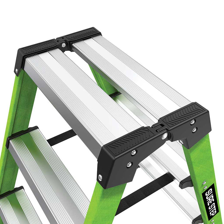 Little Giant SureStep in HiViz Green Fibreglass – Ladders-Online